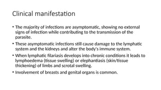 tropical infection filariasis,...........pptx