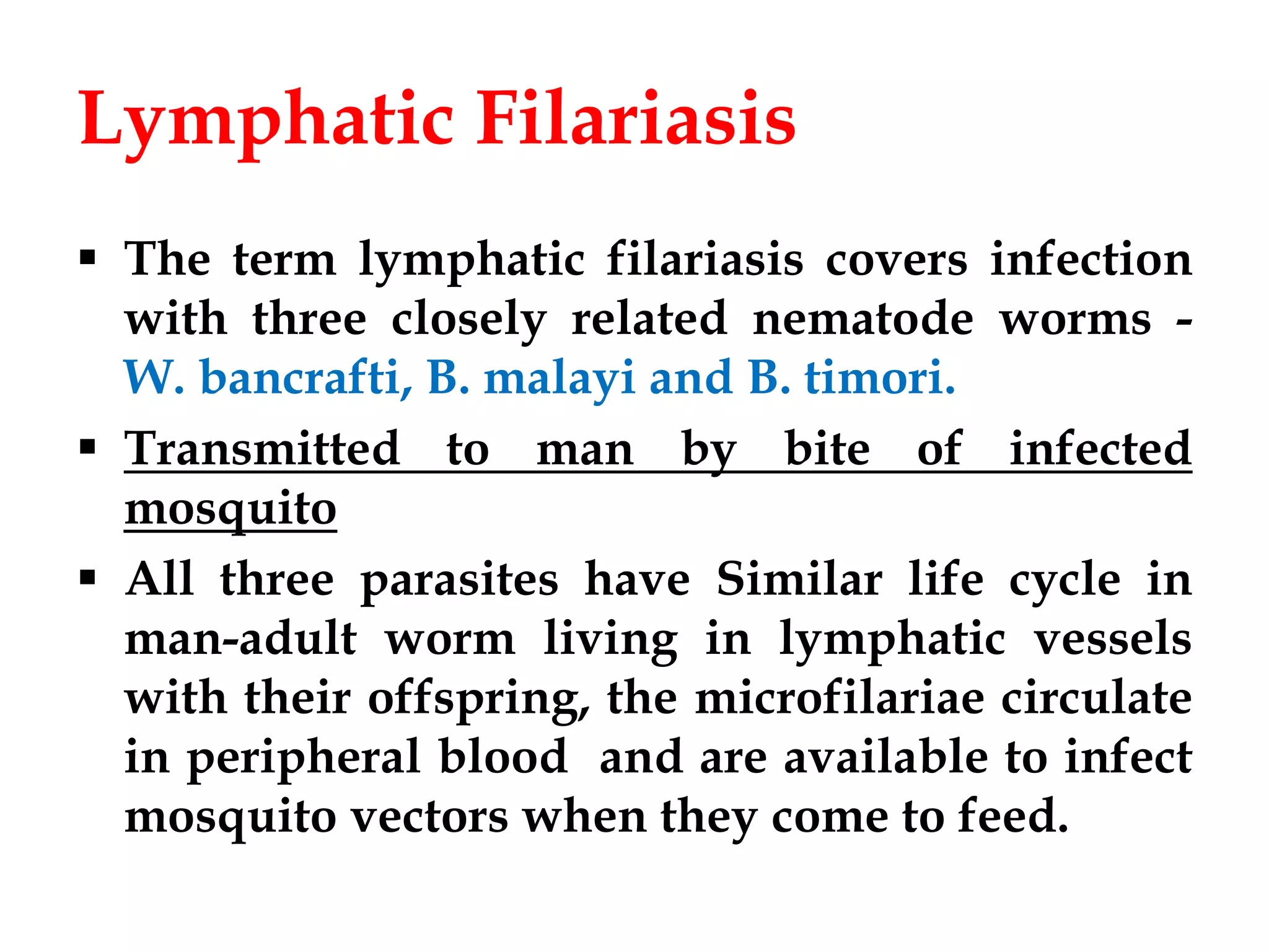 Lymphatic filariasis | PDF