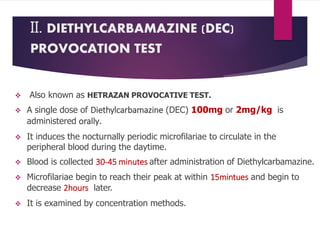 Filariasis laboratory diagnosis | PPTX