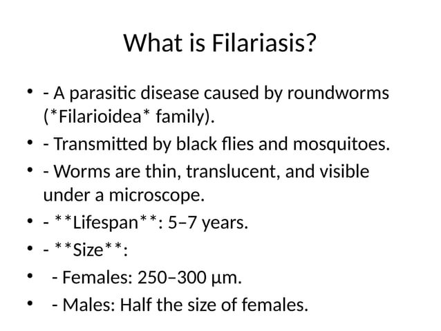 Filariasis_Presentation.pptxbsbbssjkajsnskaj | PPT