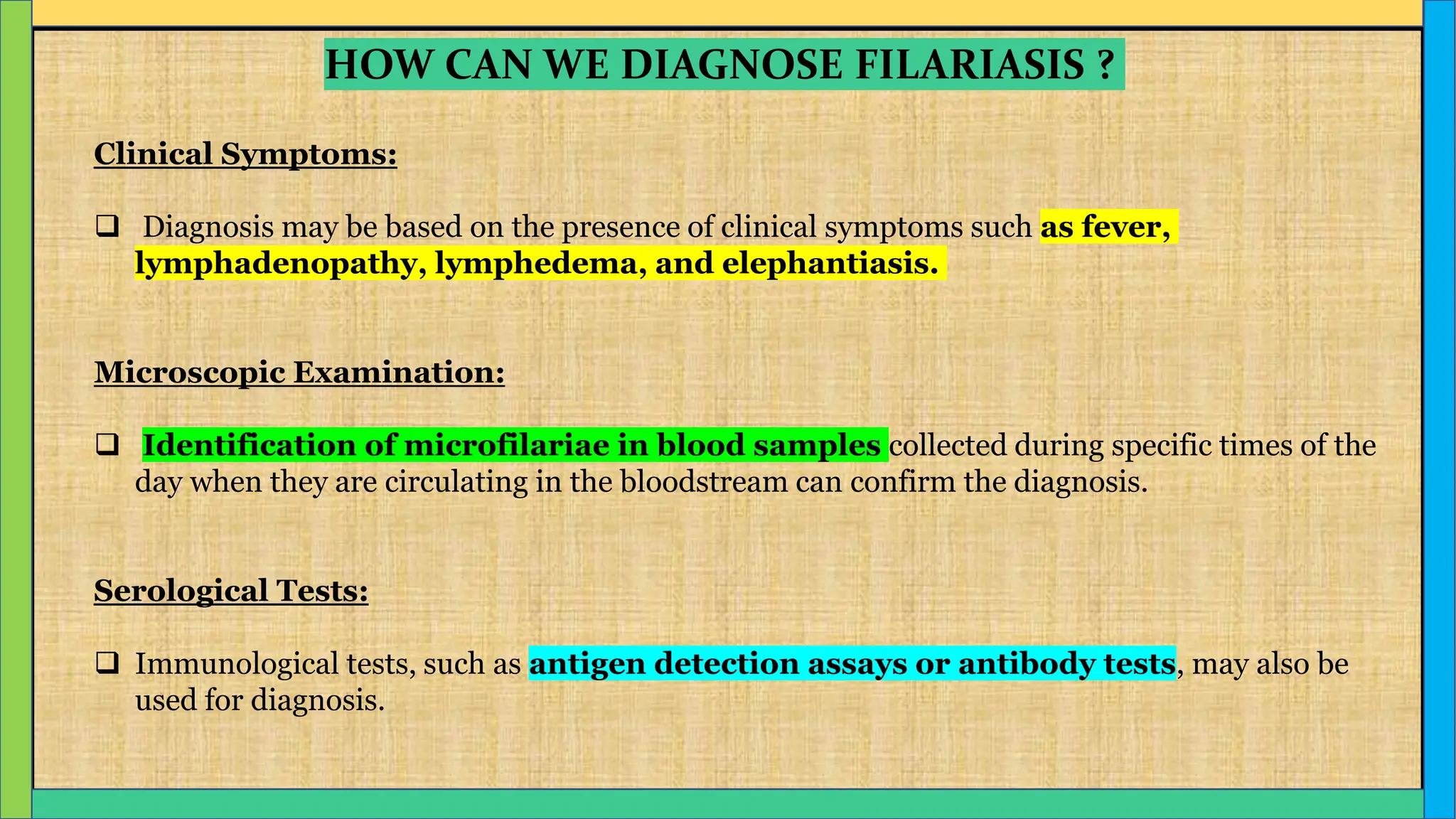 FILARIASIS (TRANSMISSION,TYPES,SYMPTOMS,PREVENTION,MCQS).pptx