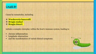 FILARIASIS (TRANSMISSION,TYPES,SYMPTOMS,PREVENTION,MCQS).pptx