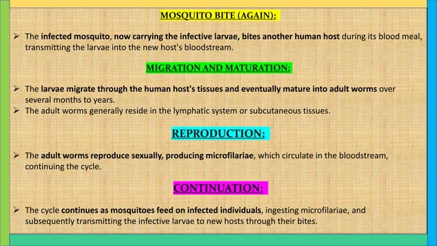 FILARIASIS (TRANSMISSION,TYPES,SYMPTOMS,PREVENTION,MCQS).pptx ...