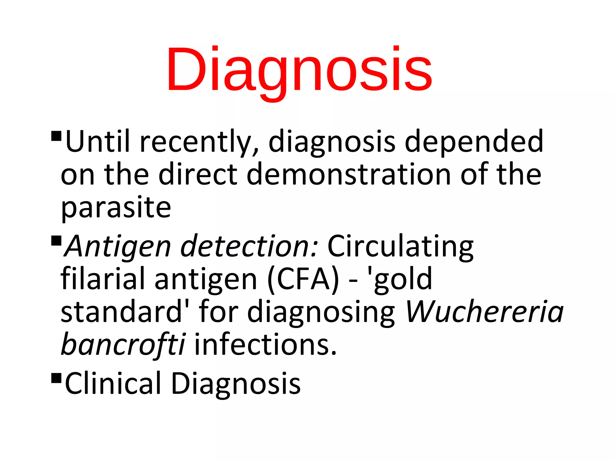 Filariasis | PPT | Infectious Diseases | Diseases and Conditions