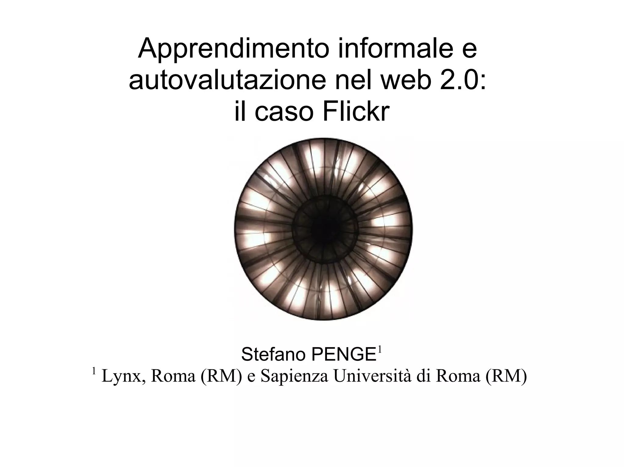 Filckr apprendimento informale | PPT