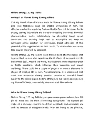 Fildena 120mg | PDF