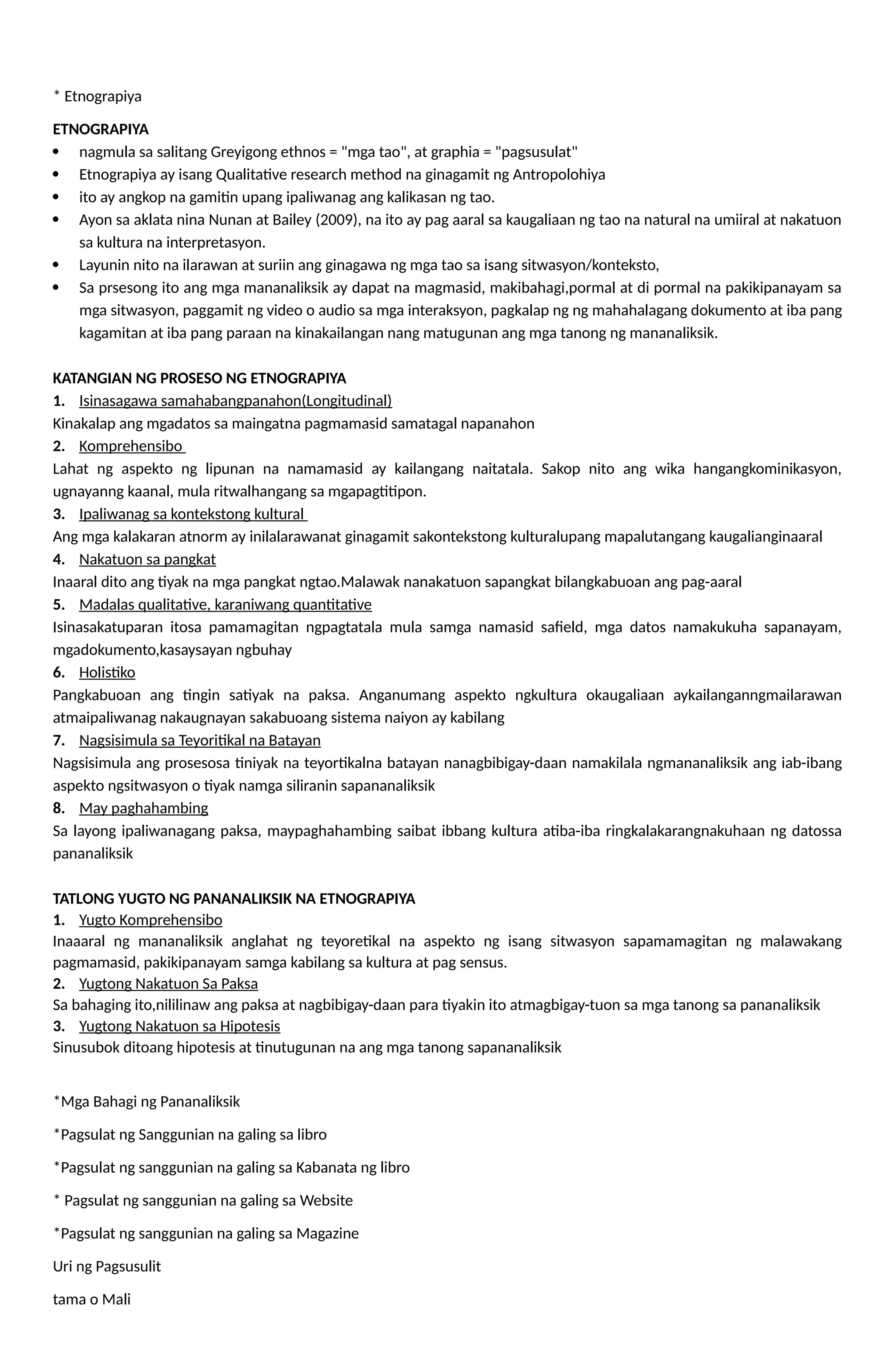 FILIPINO SA IBA'T IBANG DISIPLINA POINTERS TO REVIEW.docx