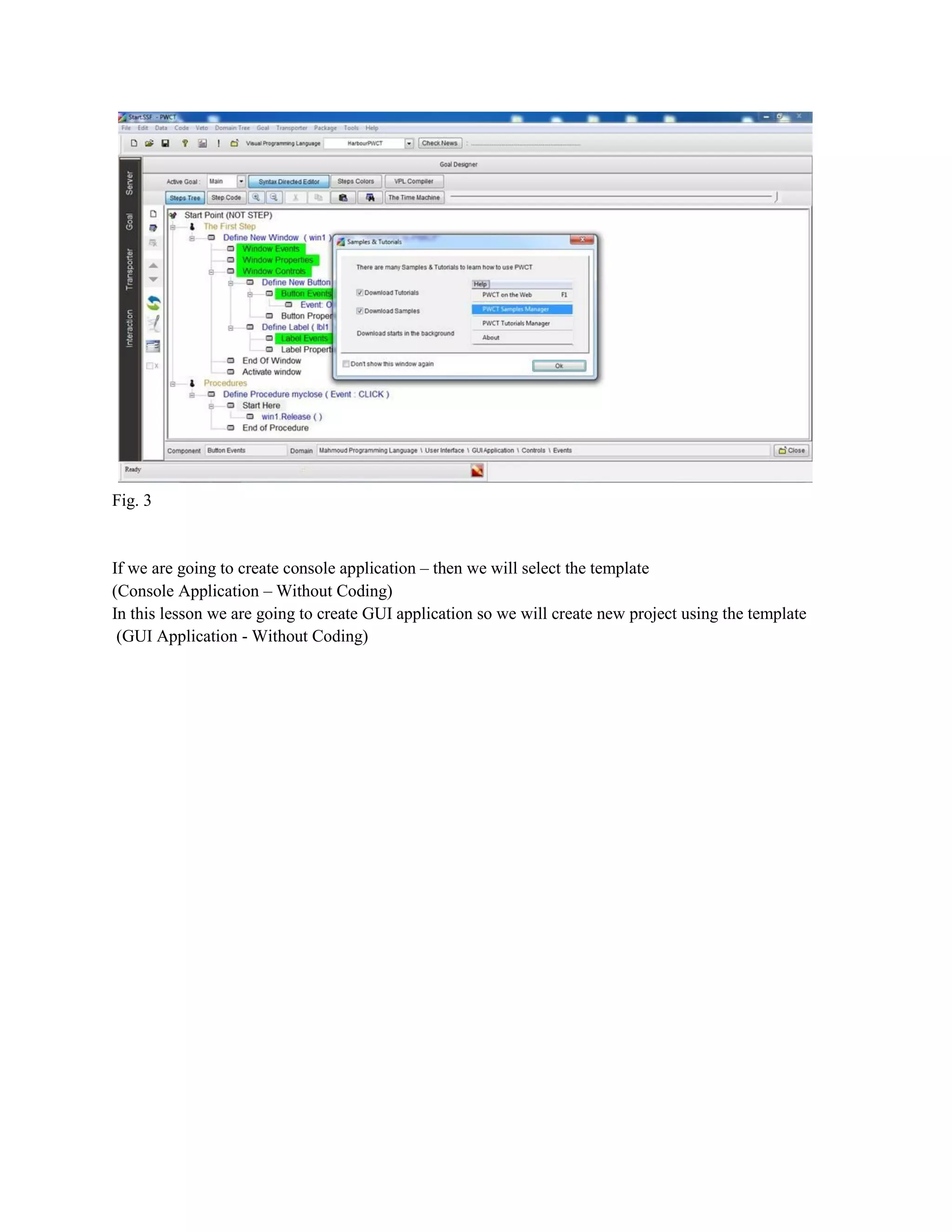 Programming Without Coding Technology (PWCT) Getting Started - Create your first Application | PDF