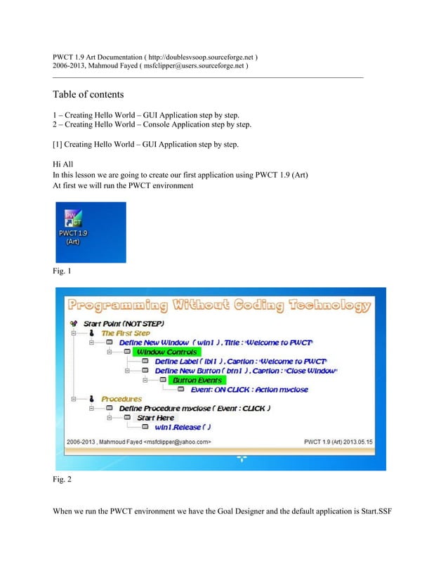 Programming Without Coding Technology (PWCT) Getting Started - Create your first Application | PDF