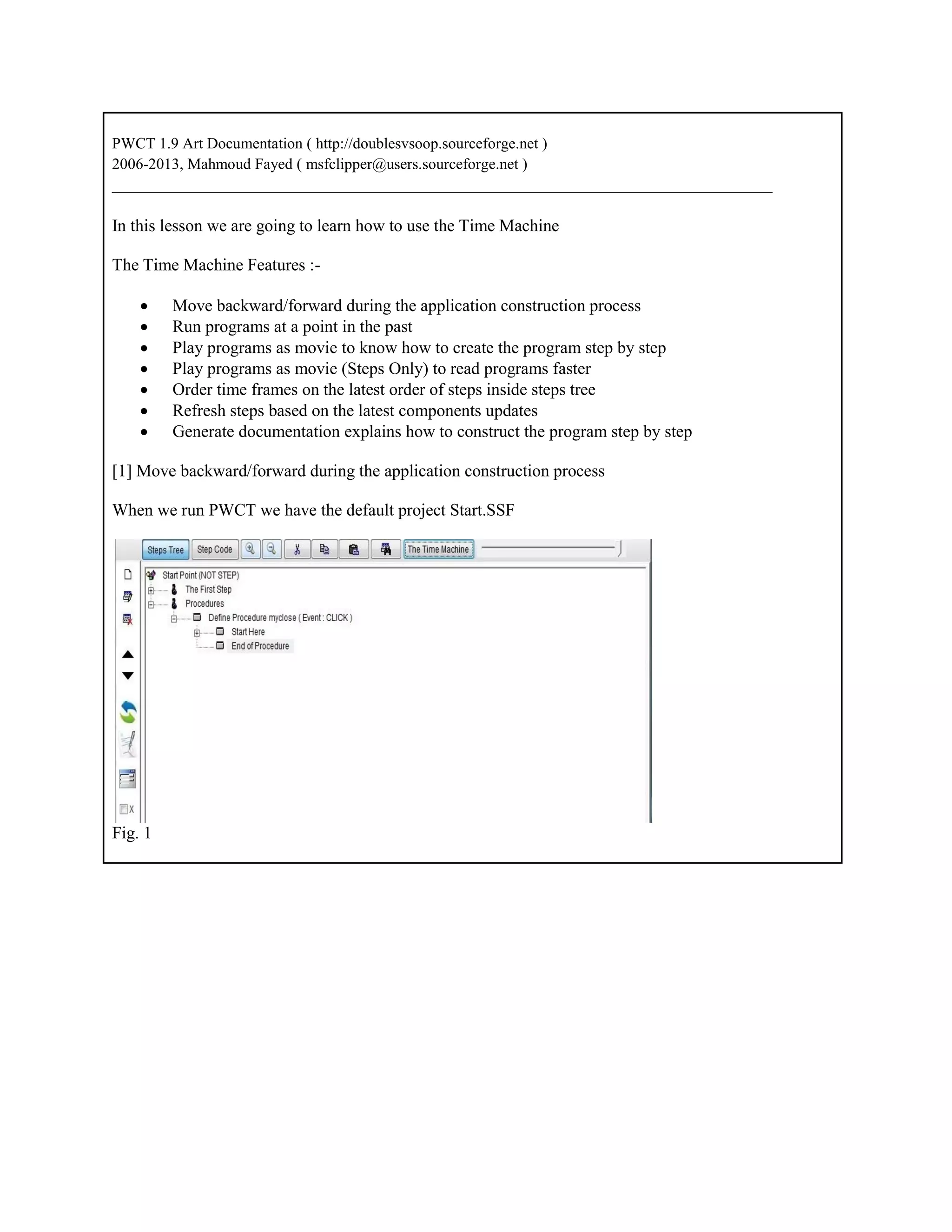 Programming Without Coding Technology (PWCT) Getting Started - The Time Machine | PDF