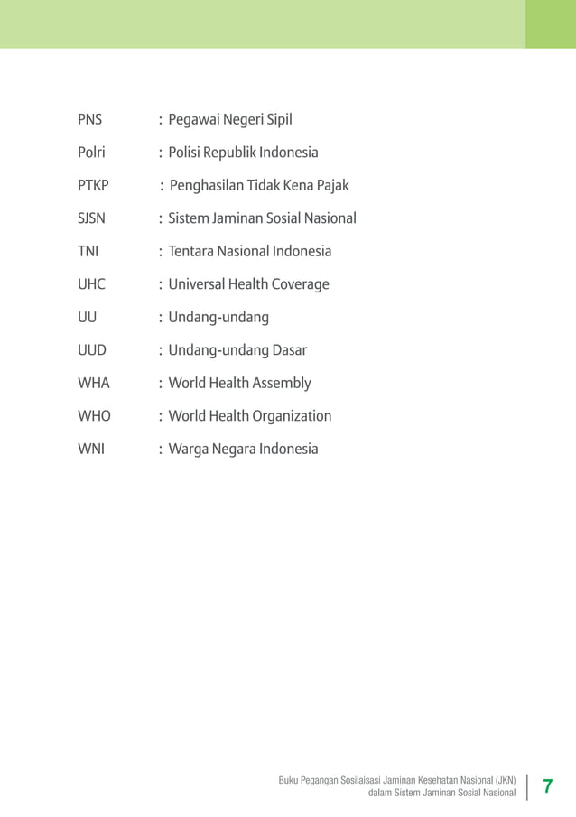 SOSIALISASI JAMINAN KESEHATAN NASIONAL (JKN) DALAM SISTEM JAMINAN SOSIAL NASIONAL | PDF