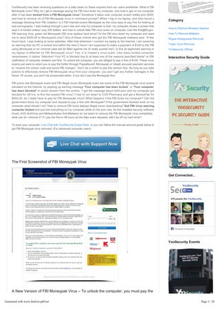 FBI Virus Scam Locked Computer Screen? Remove FBI Moneypak Virus From ...