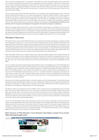 FBI Virus Scam Locked Computer Screen? Remove FBI Moneypak Virus From ...