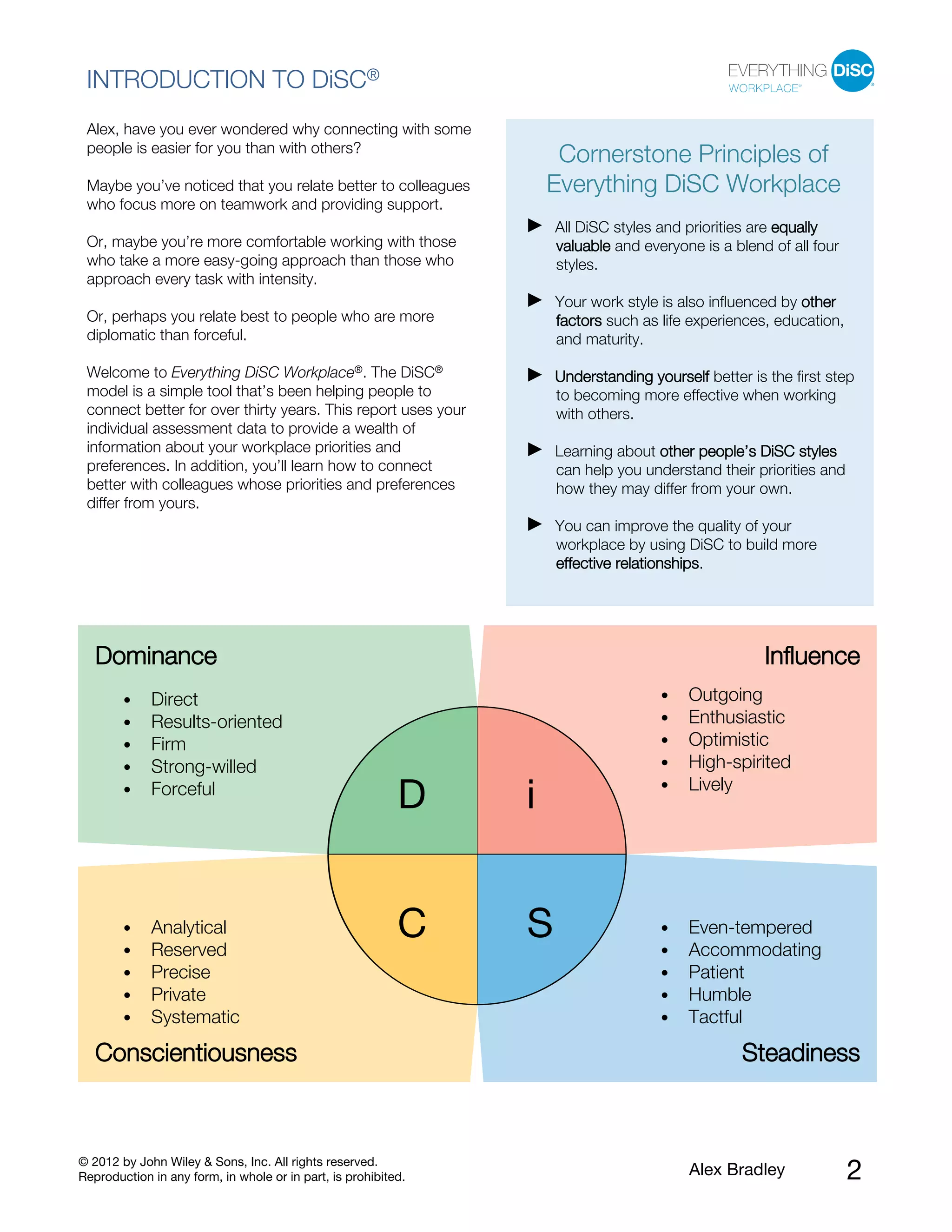 Everything DiSC Workplace Profile - Sample Report | PDF