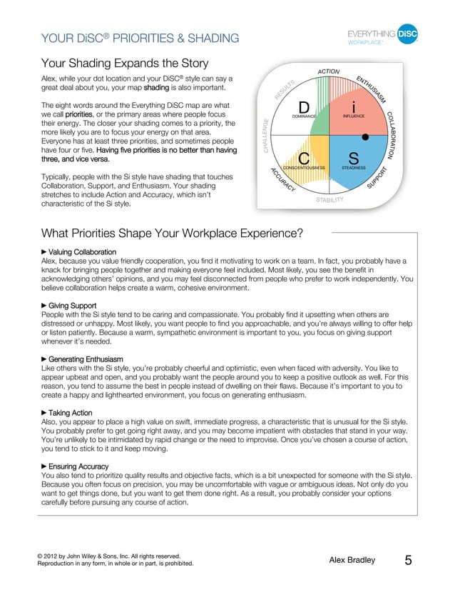 Everything DiSC Workplace Profile - Sample Report | PDF