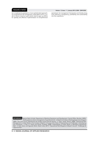 operational risk management in banks | PDF