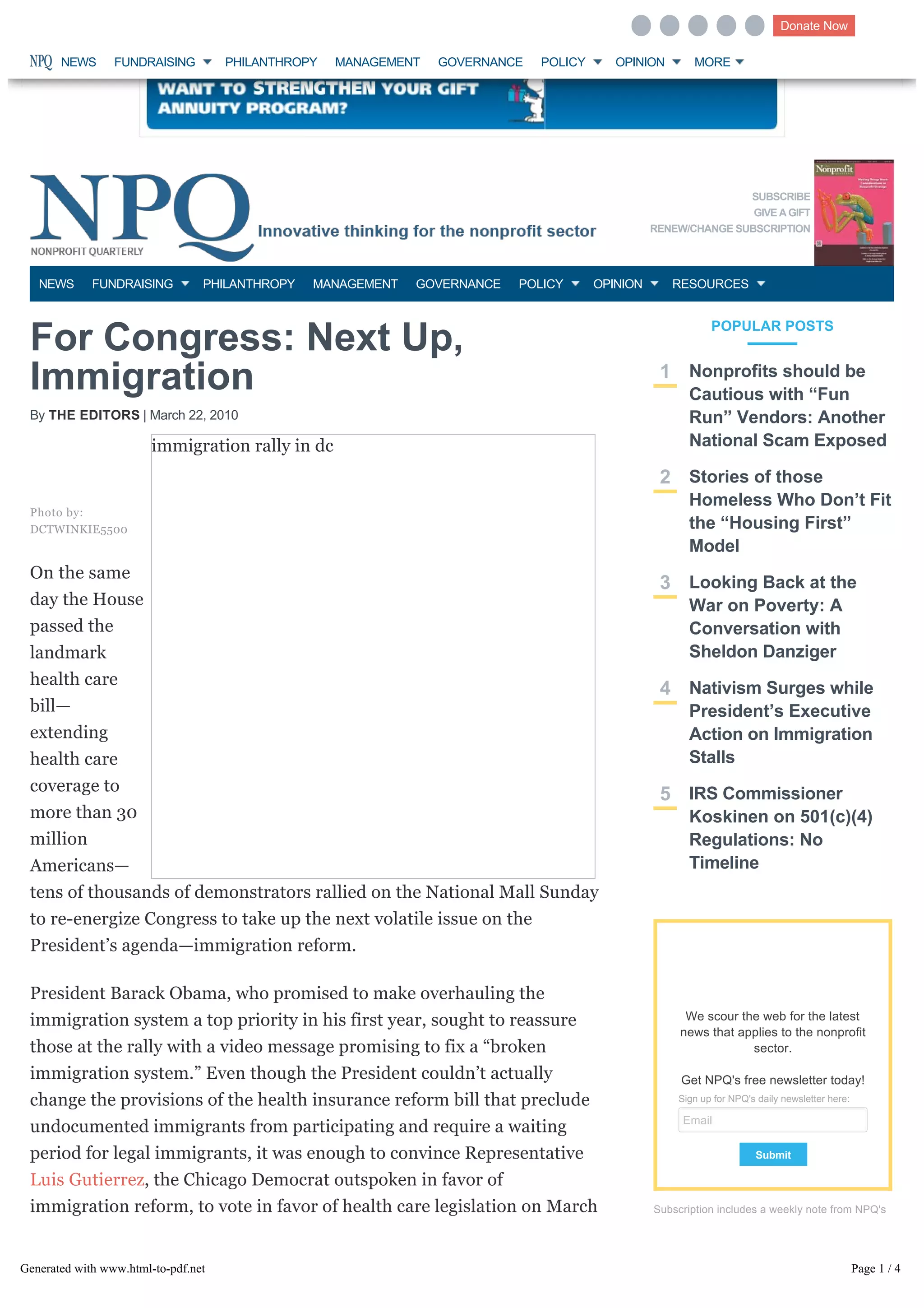 Immigration | PDF