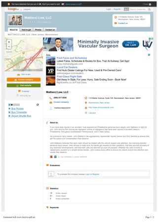 bull; Mattiacci Law, LLC • Moorestown • New Jersey • jminjurylawyer.com