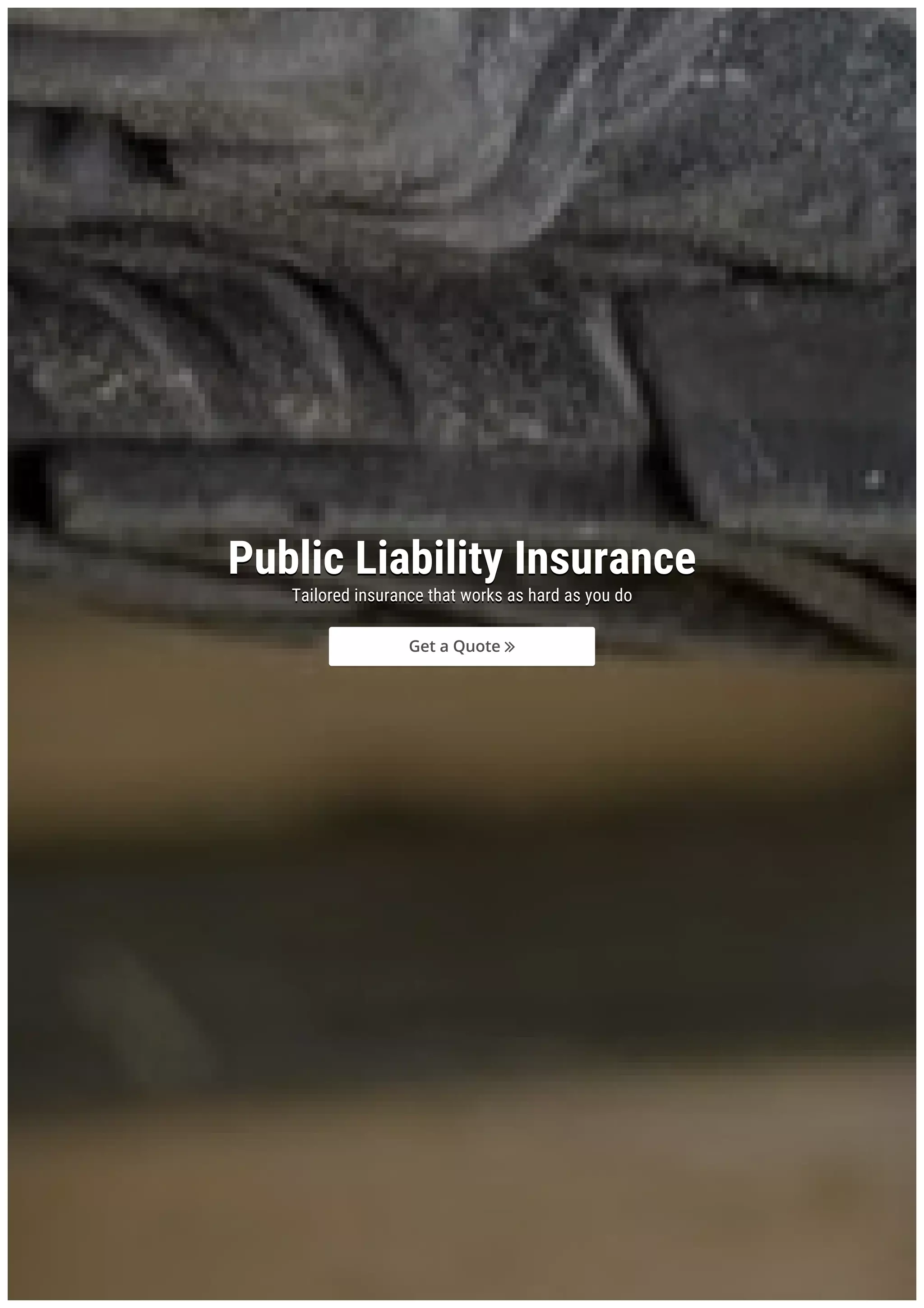 Public Liability Insurance With Instant Cover – Tradesman Saver | PDF ...