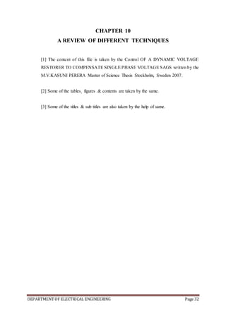 Dynamic Voltage Regulator | PDF