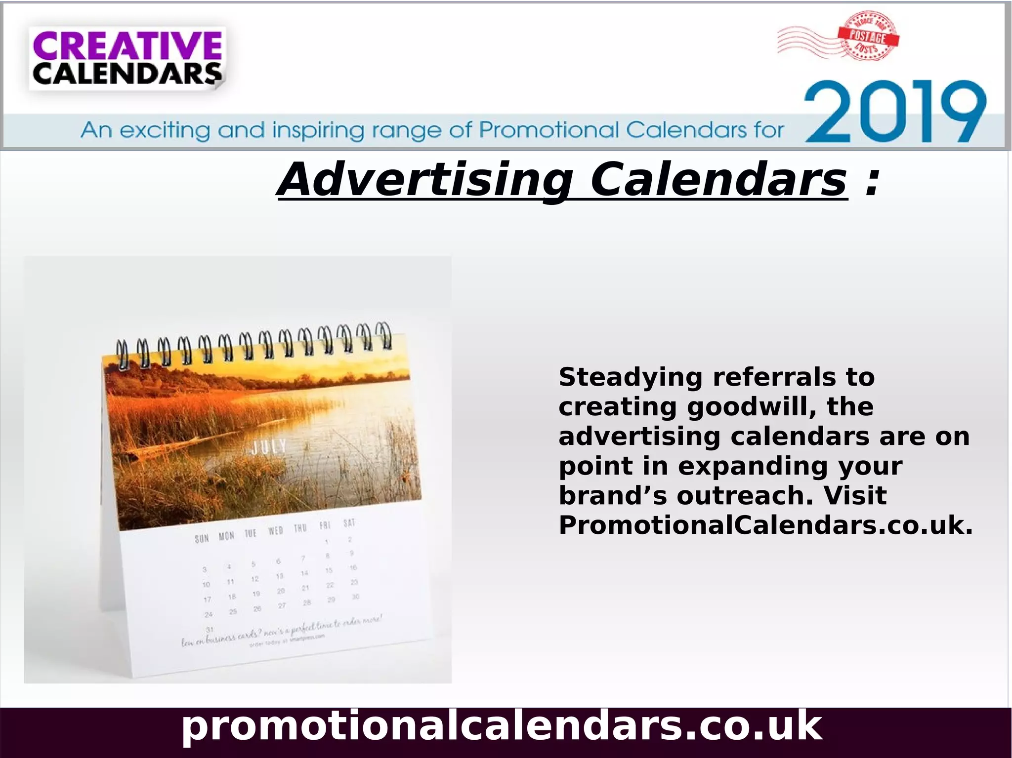 Promotional Calendars | PPT