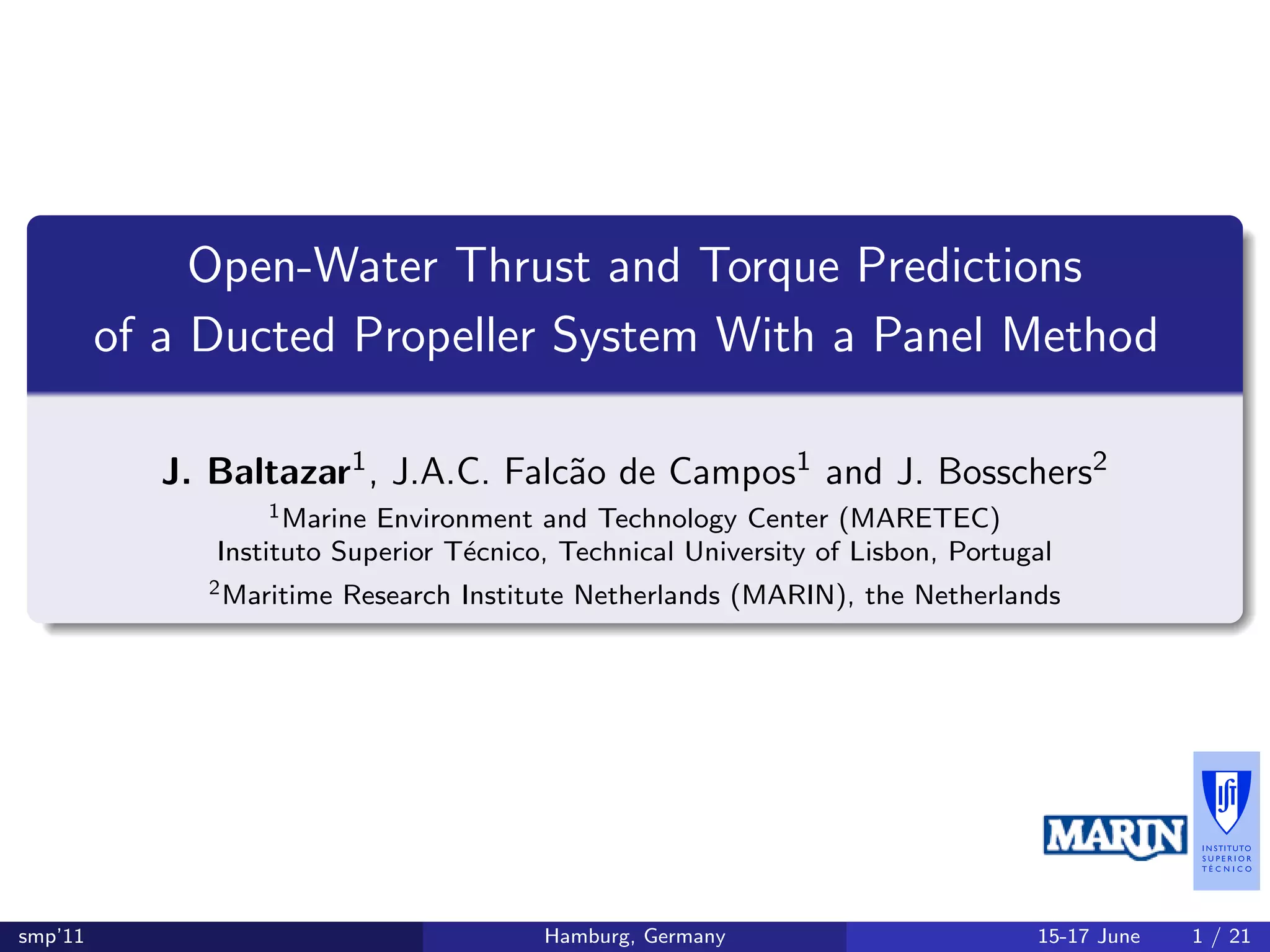 Open-Water Thrust and Torque Predictions of a Ducted Propeller System ...