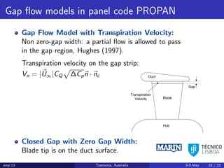 A Comparison of Panel Method and RANS Calculations for a Ducted ...