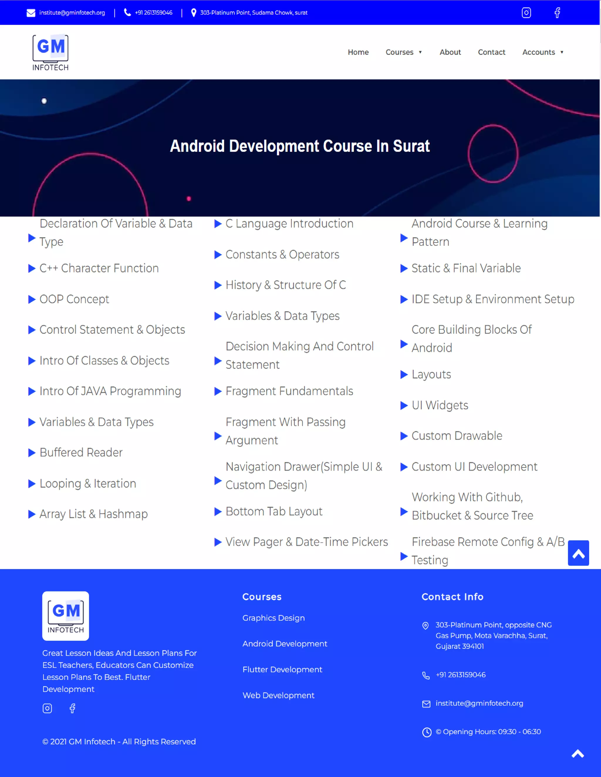 GM INSTITUTE BROCHURE | PDF