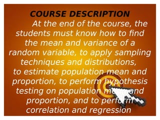 power point presentation for statistics and probability | PDF