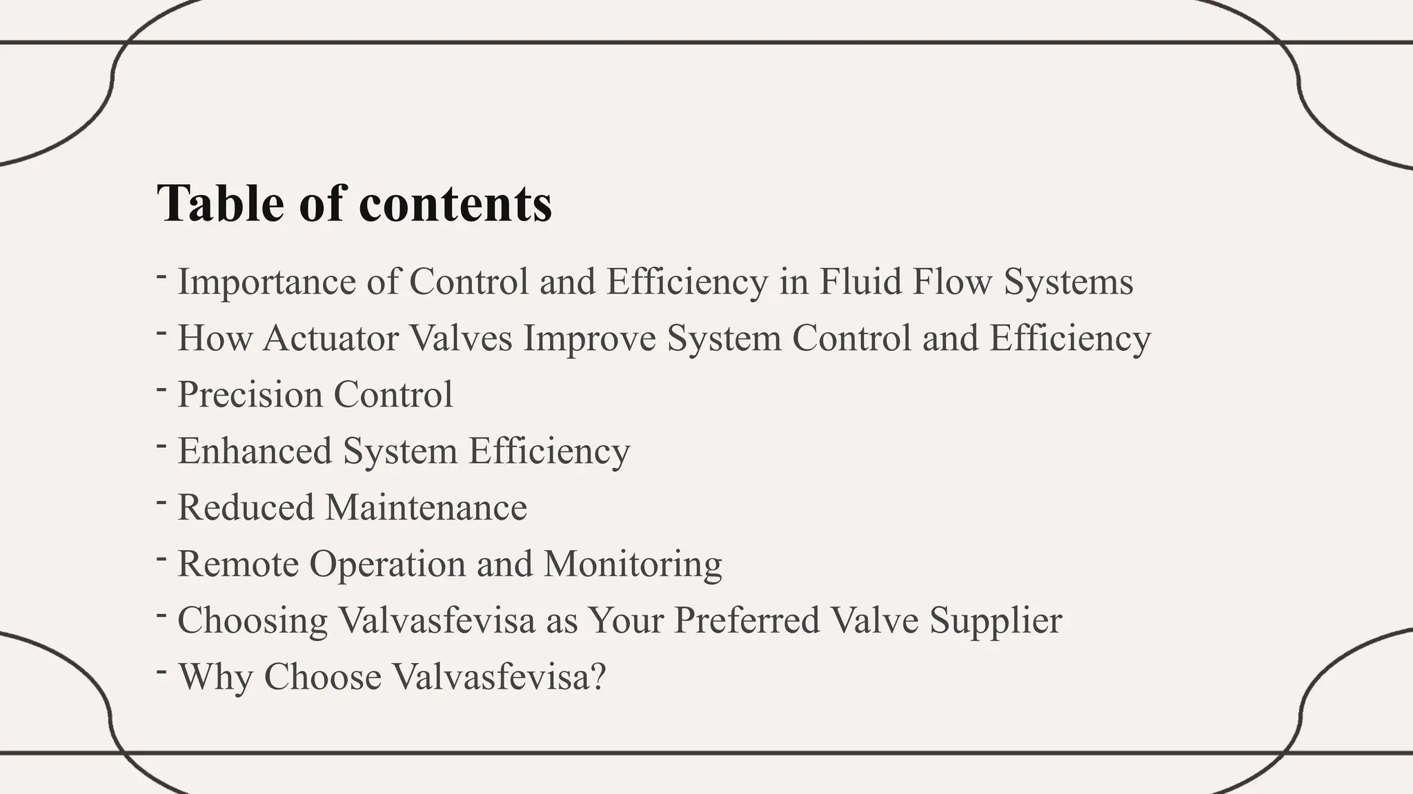 role of actuator valves in fluid flow system | PPTX