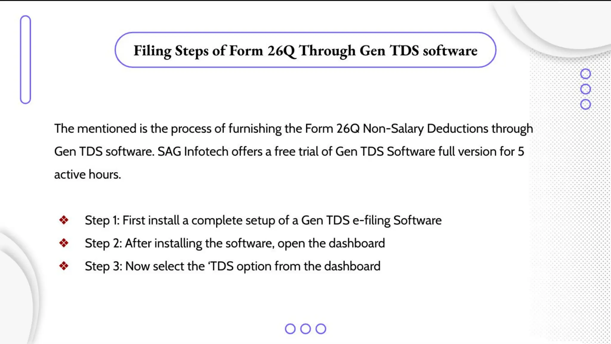 Simplified Instructions for Filing Form 26Q Using Gen TDS e-Filing ...