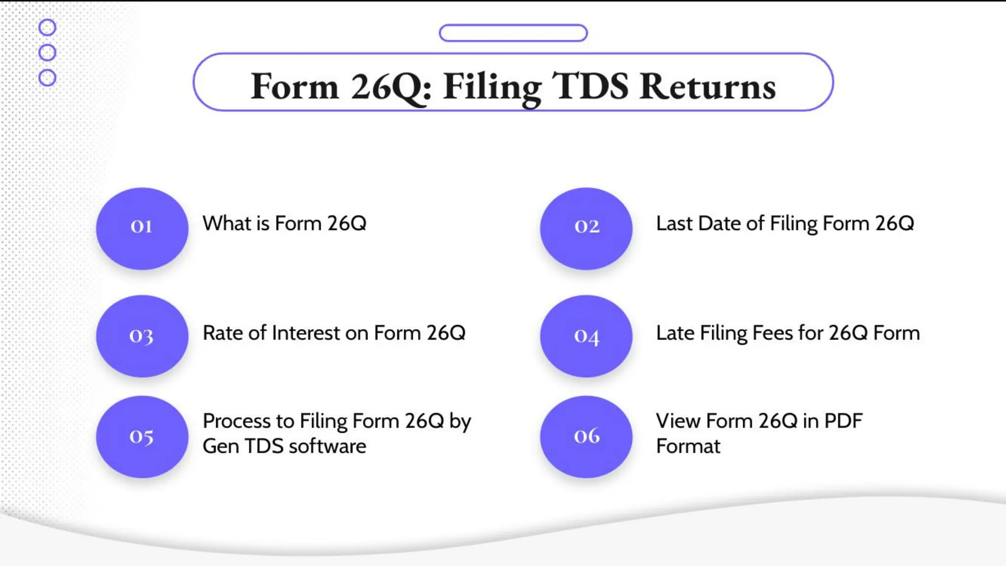 Simplified Instructions for Filing Form 26Q Using Gen TDS e-Filing ...