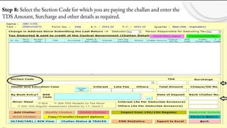 Simplified Instructions for Filing Form 26Q Using Gen TDS e-Filing Software | PDF