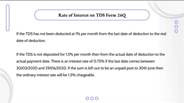Simplified Instructions for Filing Form 26Q Using Gen TDS e-Filing ...
