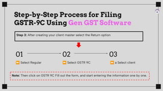Gen GST Return Filing and Billing Software to Easily File the GSTR 9C Annual Audit Form | PDF