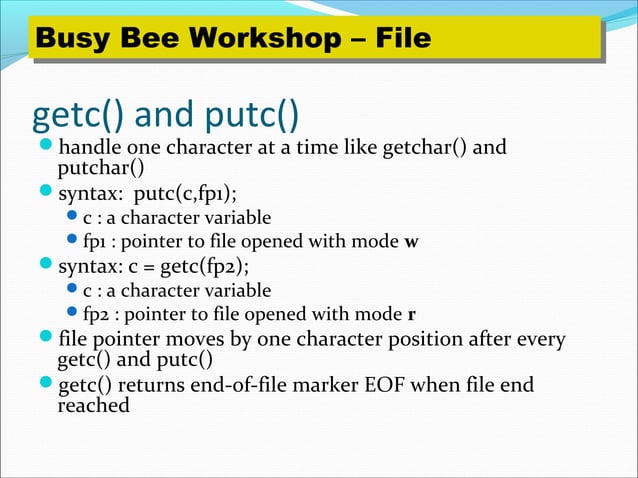 File handling-c programming language | PPT