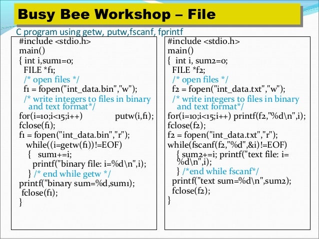 How To Write In A File Using Fprintf