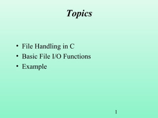 File handling in c | PPT | IT and Internet Support | Internet