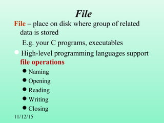 File handling in c | PPT