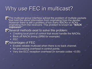 FEC & File Multicast | PPT