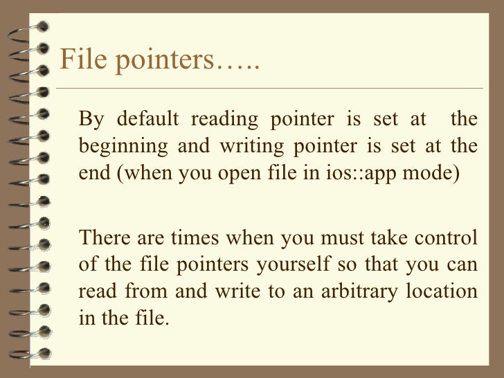 File Pointers
