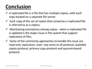 File replication | PPTX | Operating Systems | Computer Software and Applications
