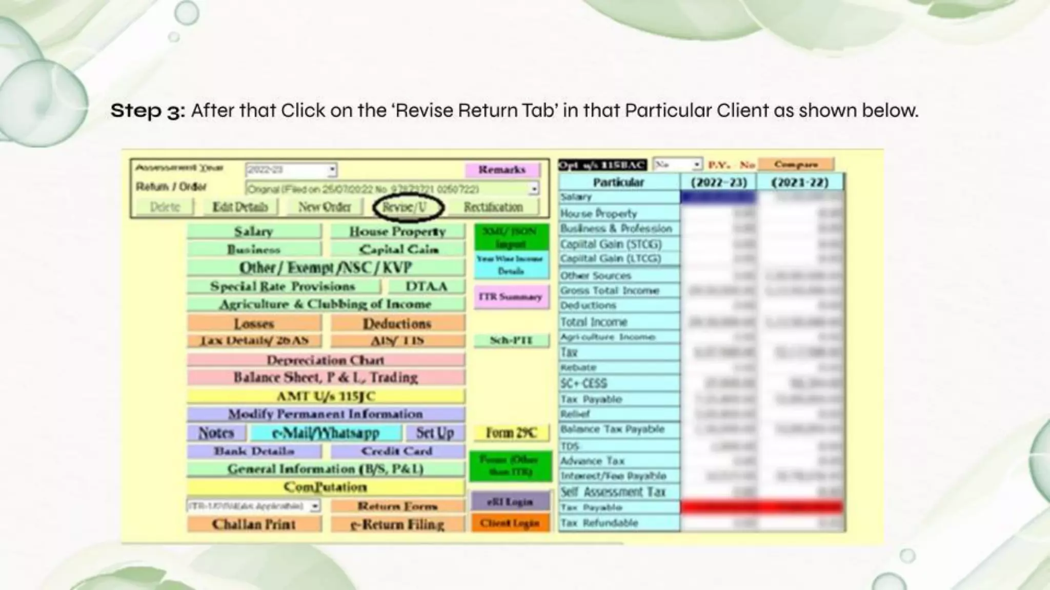 How To E File Revised Itr Using Gen Income Tax Software Ppt