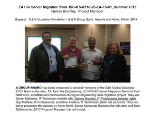 JSC Engineering File Server Migration | PPTX