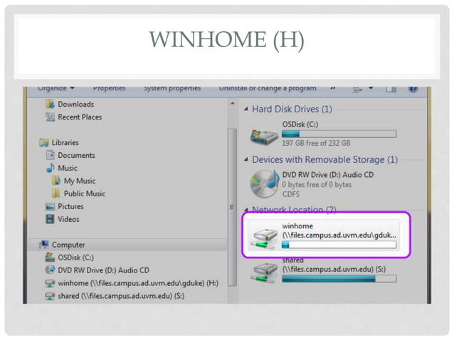 File Storage @ UVM | PPT