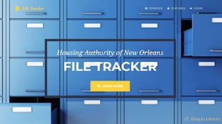 File Tracker Presentation | PPT