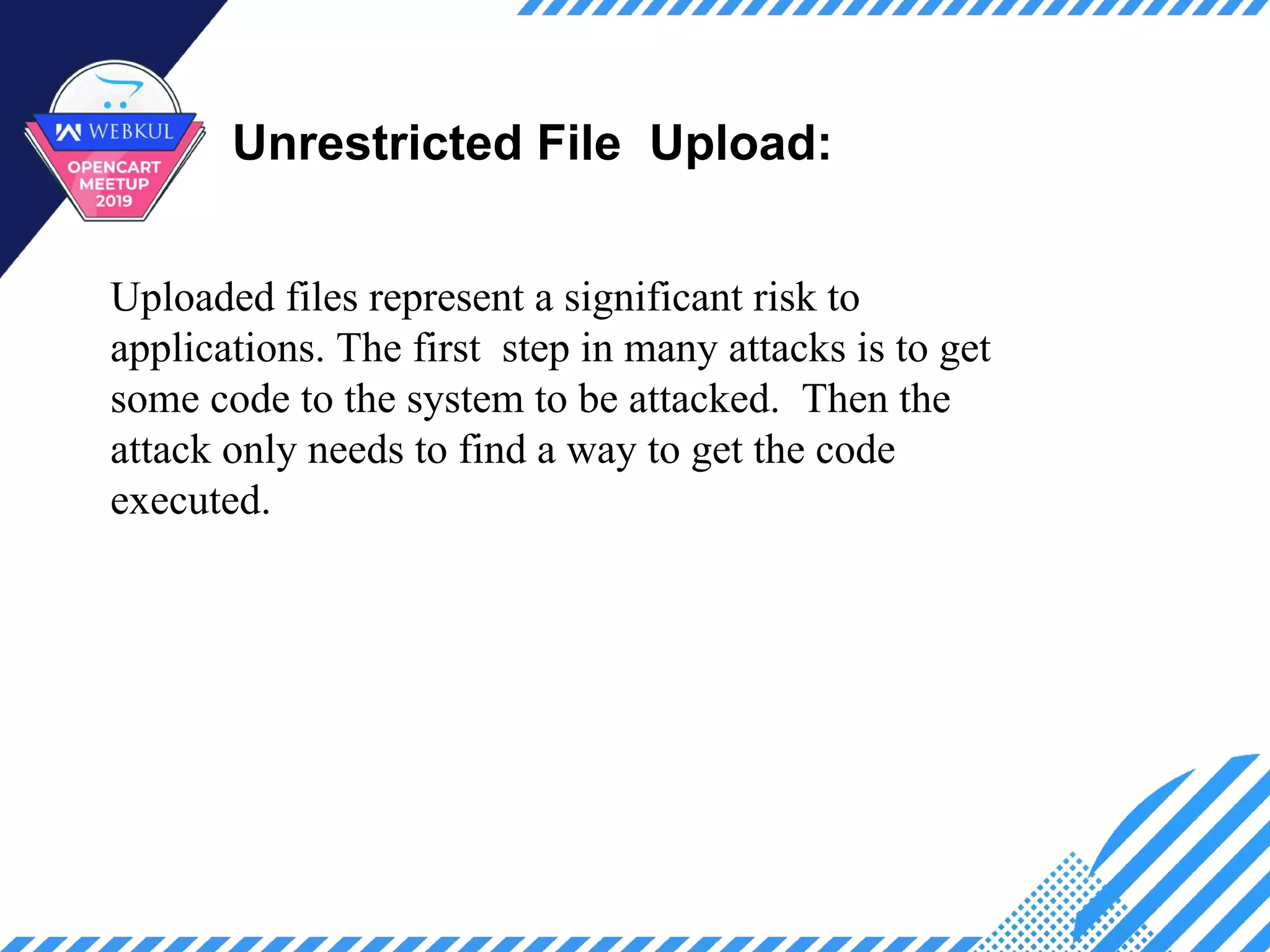 Unrestricted file upload | PDF | Computing | Technology & Computing