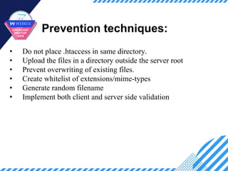 Unrestricted file upload | PDF