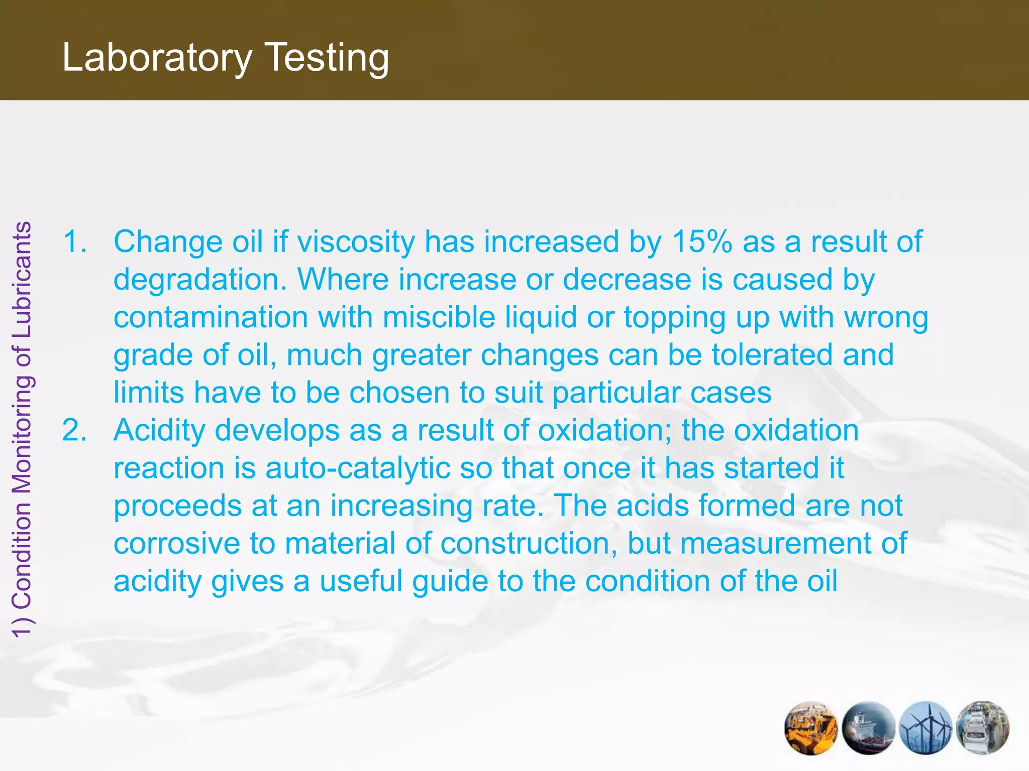 Oil Analysis Fundamentals Lubricant Condition Monitoring | PPTX