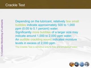 Oil Analysis Fundamentals Lubricant Condition Monitoring | PPTX